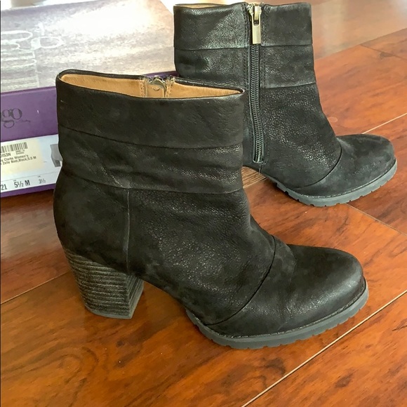 Indigo by Clarks | Shoes | Indigo By Clarks Black Mission Zella Ankle ...